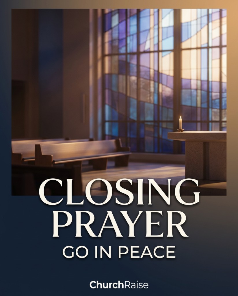 50 Closing Prayer Examples for Church Services | ChurchRaise Blog